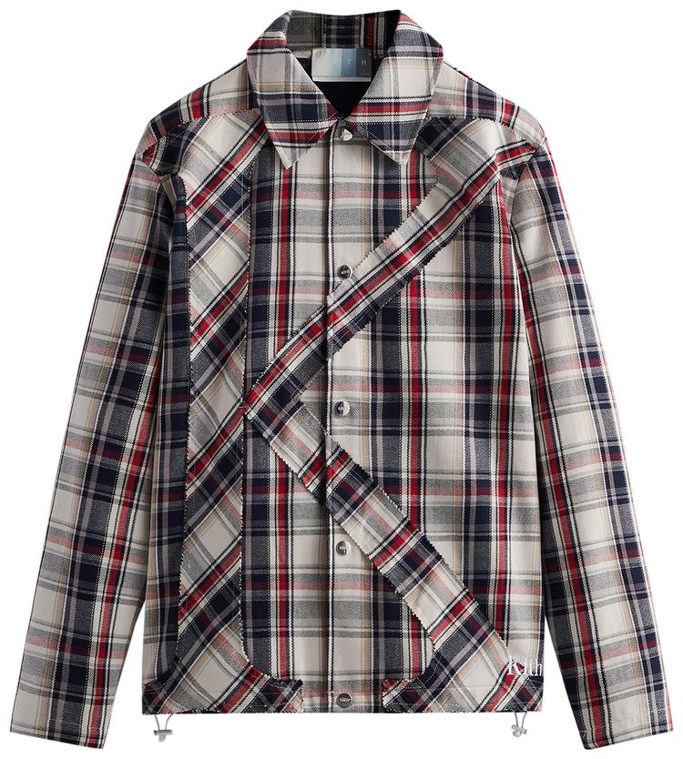 Buy Kith Plaid Initial K Jacket 'Oat' - KHM010253 270 | GOAT