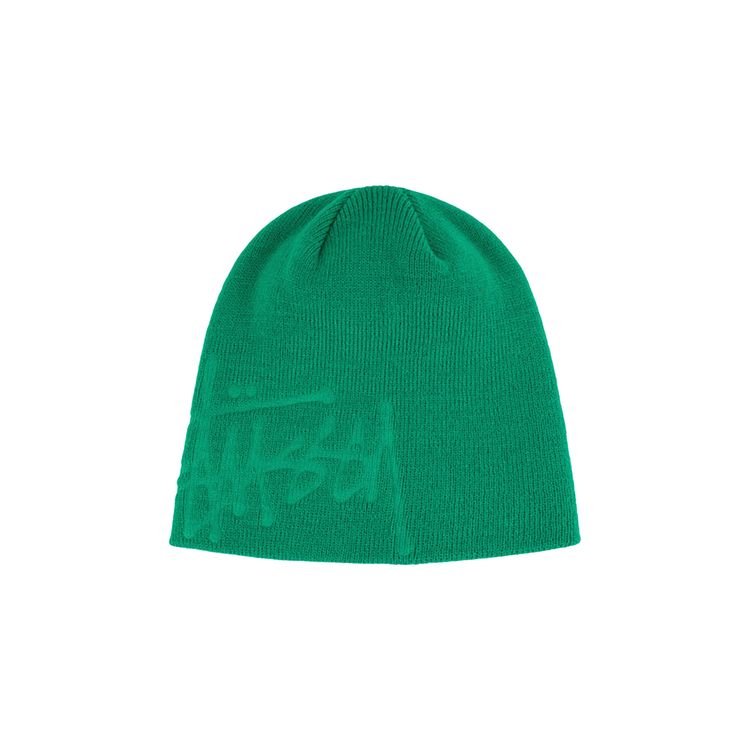 Buy Stussy Debossed Stock Logo Skullcap Beanie 'Kelly' - 1321076 KELL ...