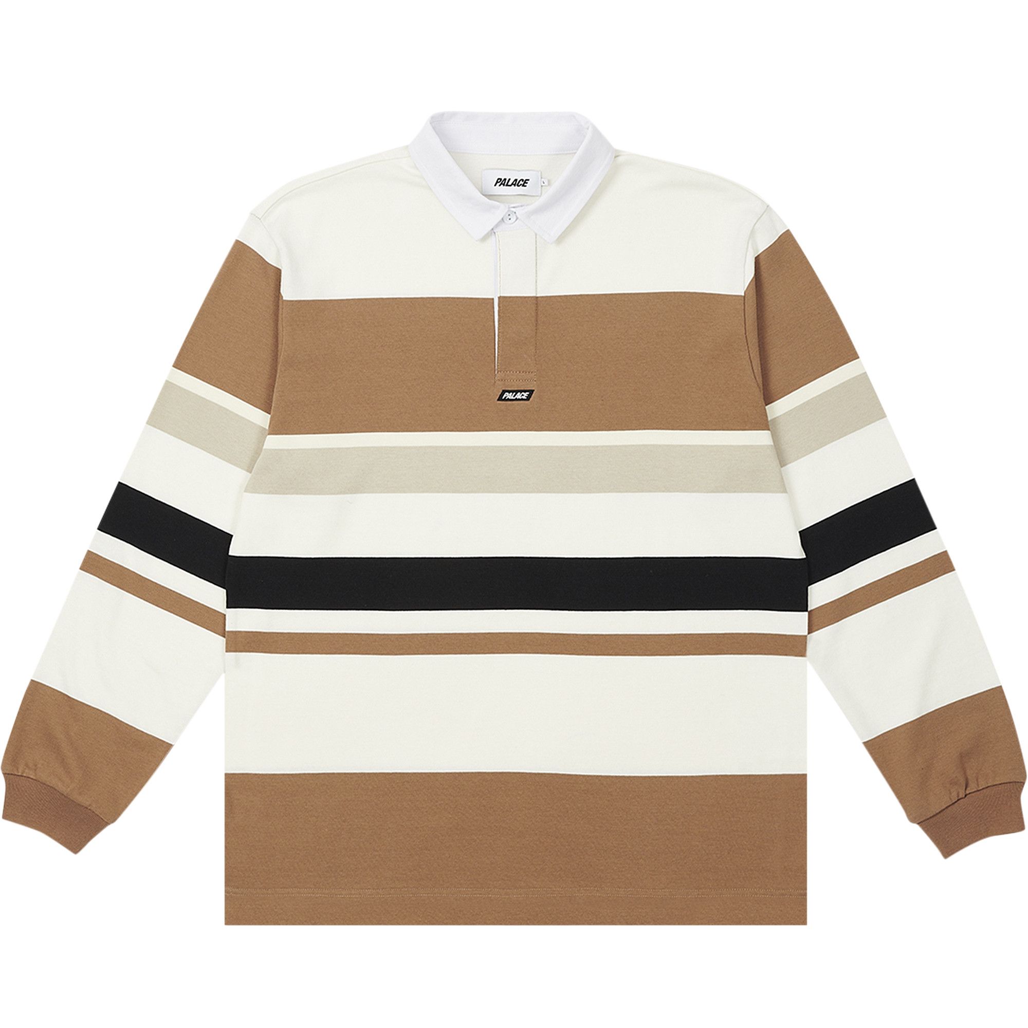 Buy Palace Big Stripe Rugby Top 'White' - P24ES012 | GOAT