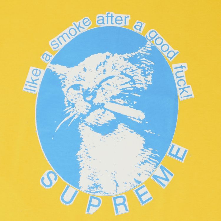 Buy Supreme Smoke Tee 'Yellow' - SS23T30 YELLOW | GOAT