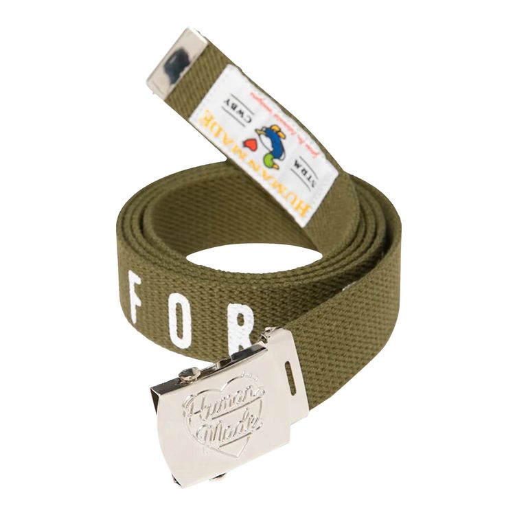 Buy Human Made Web Belt 'Olive Drab' - HM24GD065 OLIV | GOAT