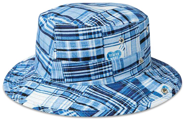 Buy Human Made Patchwork Bucket Hat 'Blue' - HM23GD041 BLUE | GOAT
