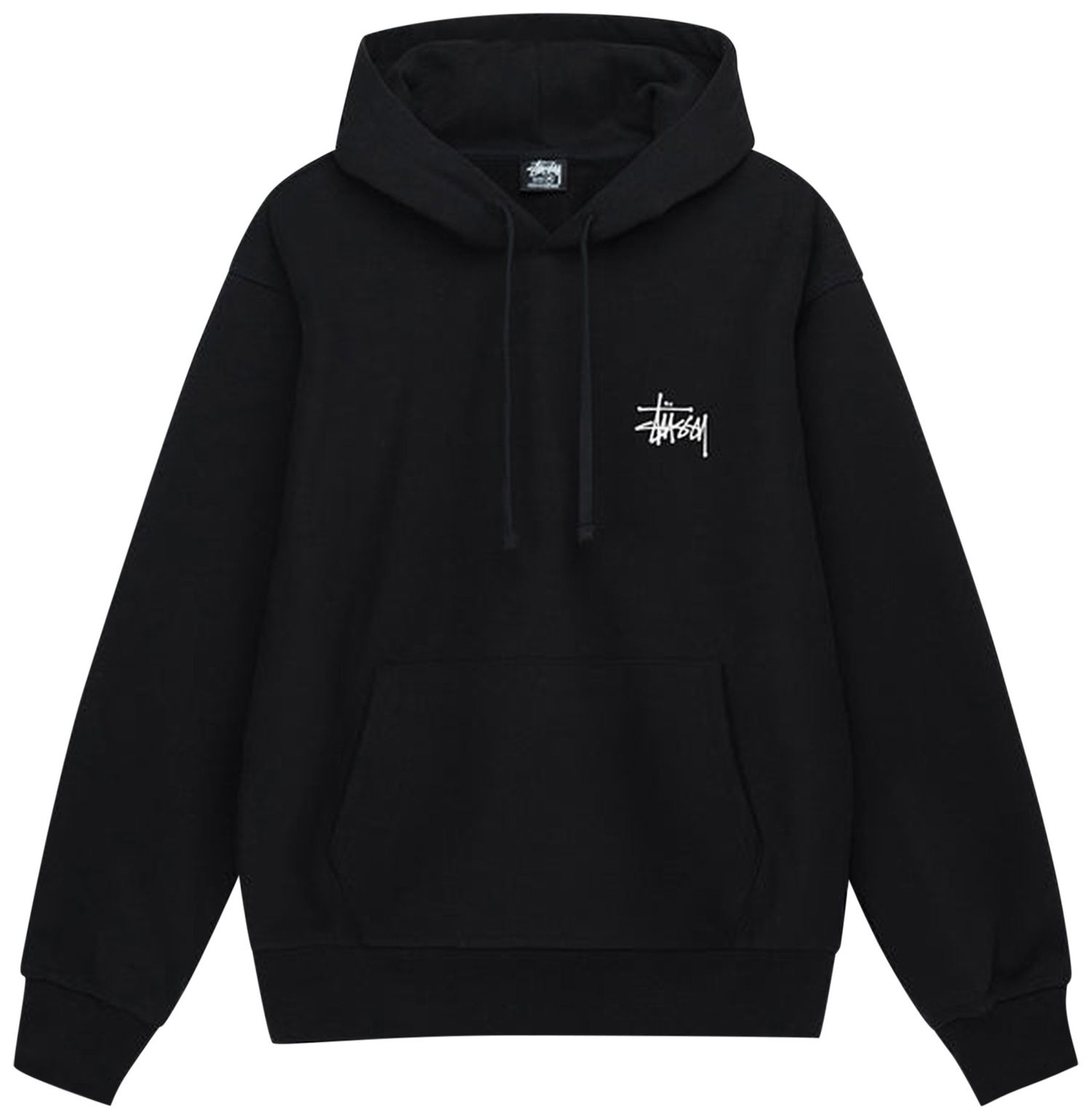 Buy Stussy Basic Hoodie 'Black' - 1924870 BLAC | GOAT