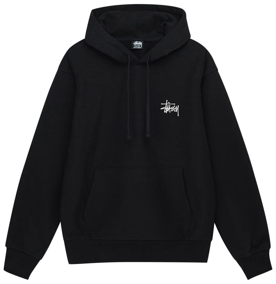 Buy Stussy Basic Hoodie 'Black' - 1924870 BLAC | GOAT
