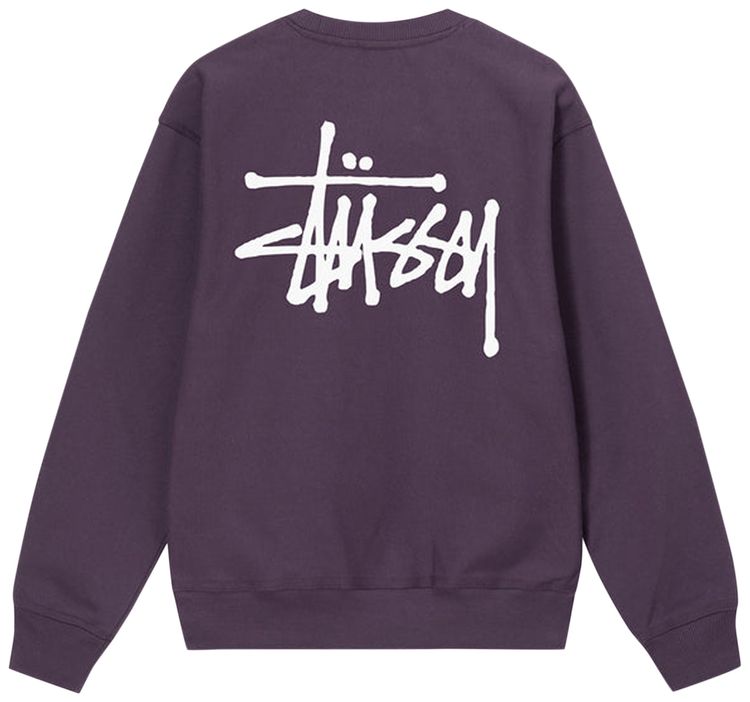 Buy Stussy Basic Crew 'Grape' - 1914870 GRAP | GOAT