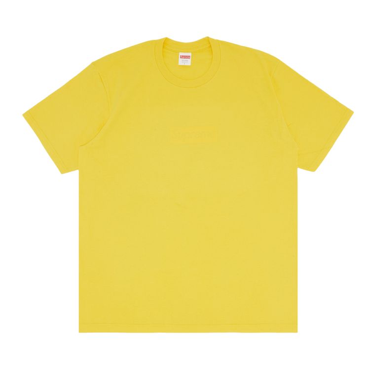 Buy Supreme Tonal Box Logo Tee 'Yellow' - SS23T23 YELLOW | GOAT