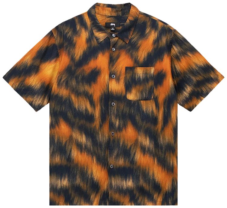 Buy Stussy Fur Print Shirt Tiger 1110282 Tige Goat