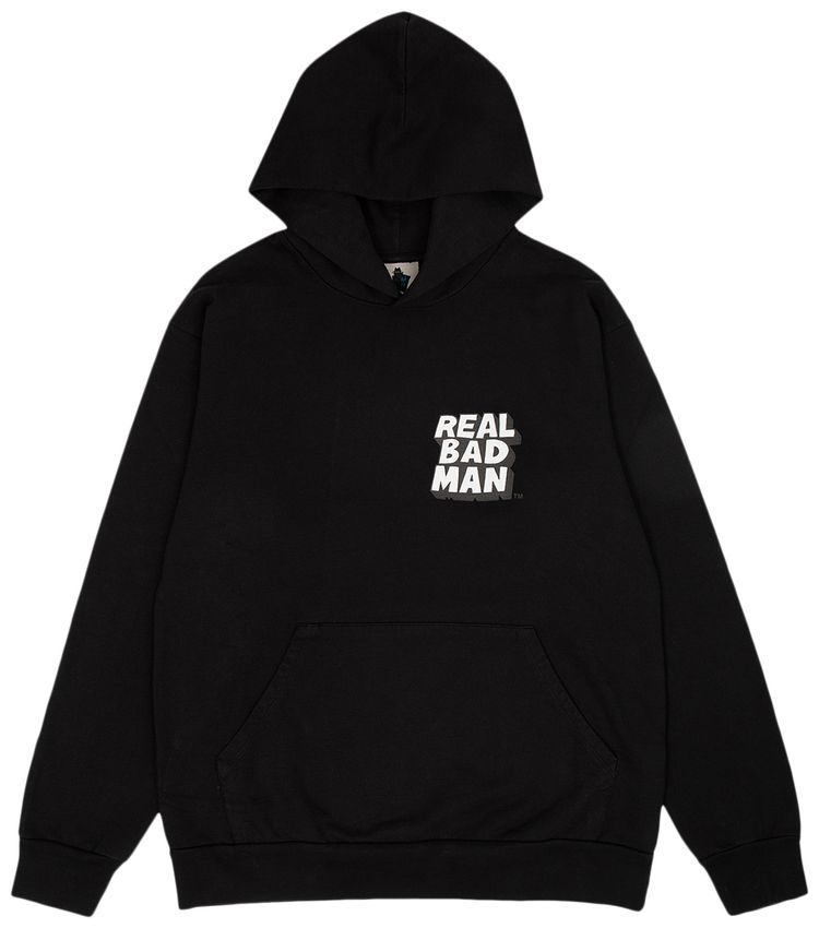 Buy Real Bad Man Classic Hood Fleece 'Black' - RBM1105101 BLAC | GOAT