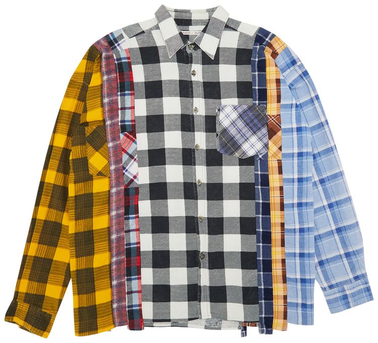 Buy Needles 7 Cuts Wide Flannel Shirt 'Multicolor' - LQ306 MULT | GOAT
