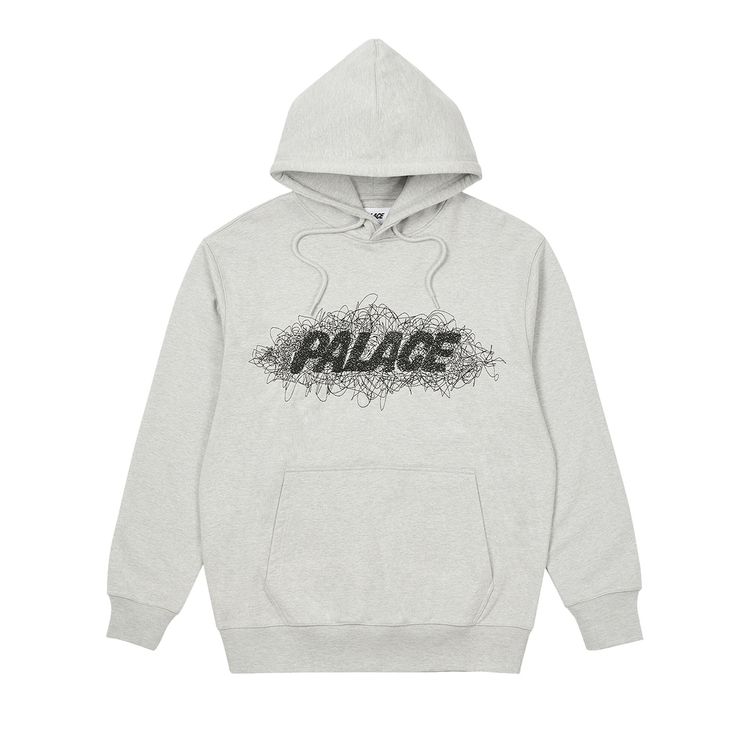 Buy Palace Sketchy Hood 'Grey Marl' - P24CS030 | GOAT