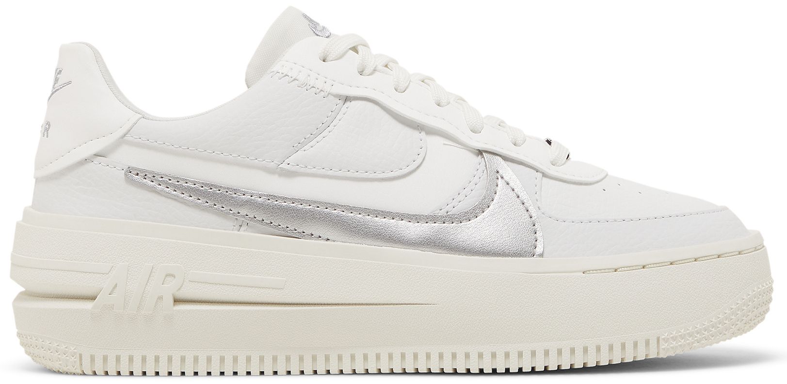 Buy Nike Wmns Air Force 1 PLT.AF.ORM 'White Metallic Silver' - DJ9946 ...