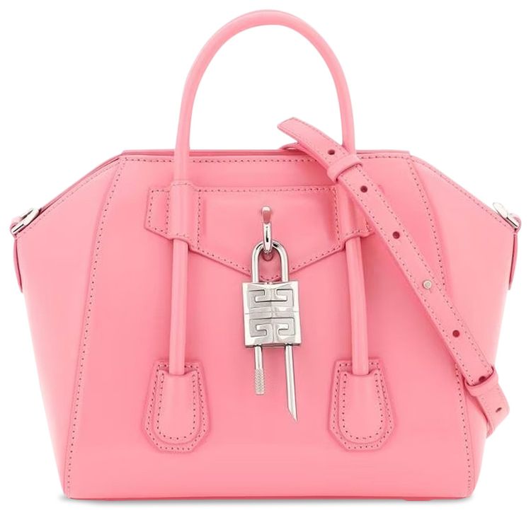 Buy Givenchy Mini Antigona Lock Bag 'Bright Pink' - BB50J0B00D 670 | GOAT