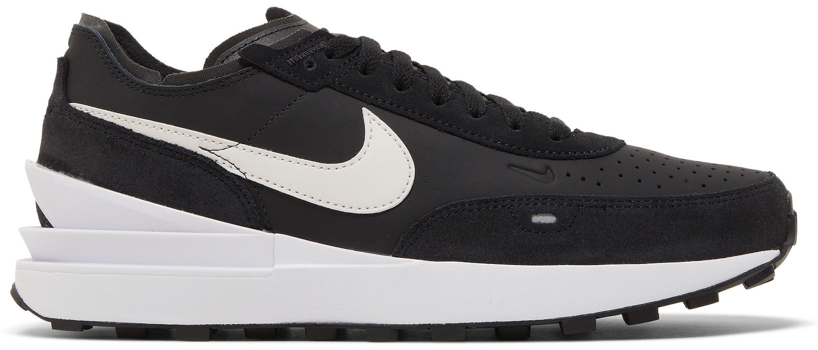 Buy Nike Waffle One Leather 'Black White' - DX9428 001 | GOAT