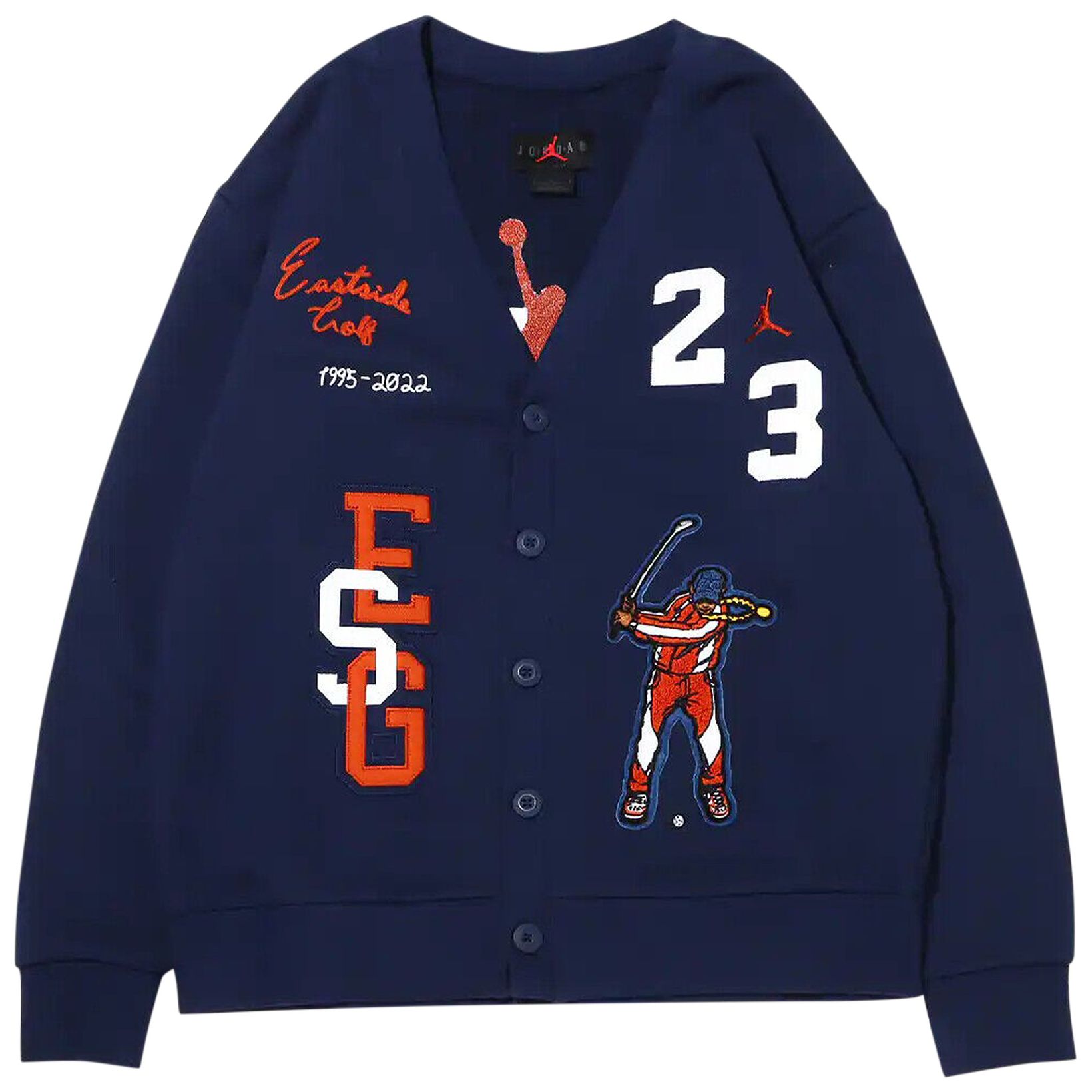 Buy Air Jordan x Eastside Golf Cardigan 'Midnight Navy/White/Burnt ...