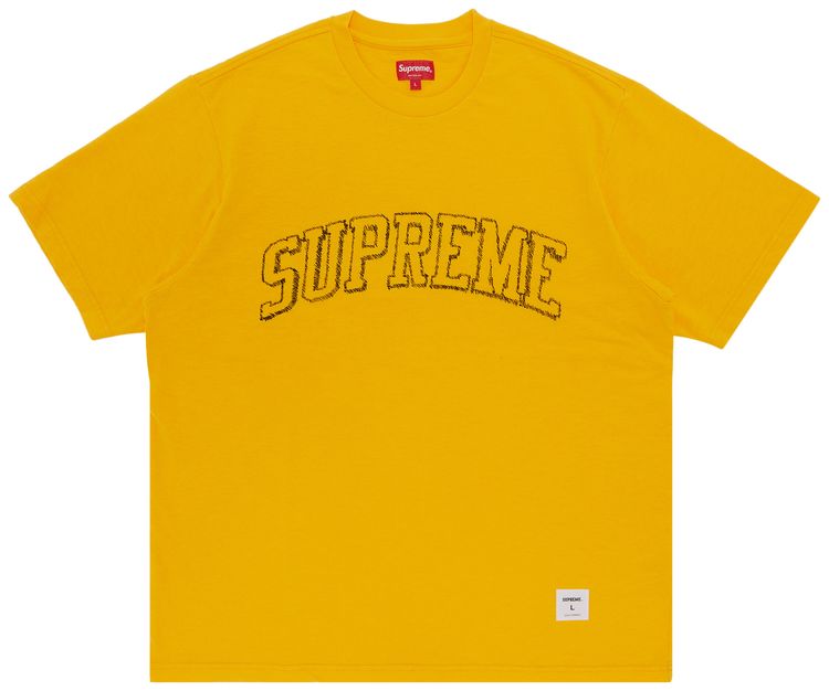 Buy Supreme Sketch Embroidered Short-Sleeve Top 'Yellow' - SS23KN50 ...