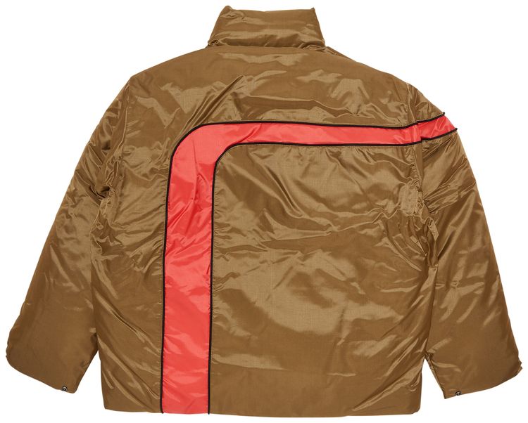 Buy Supreme Stripe Puffer Jacket 'Mustard' - SS23J26 MUSTARD | GOAT