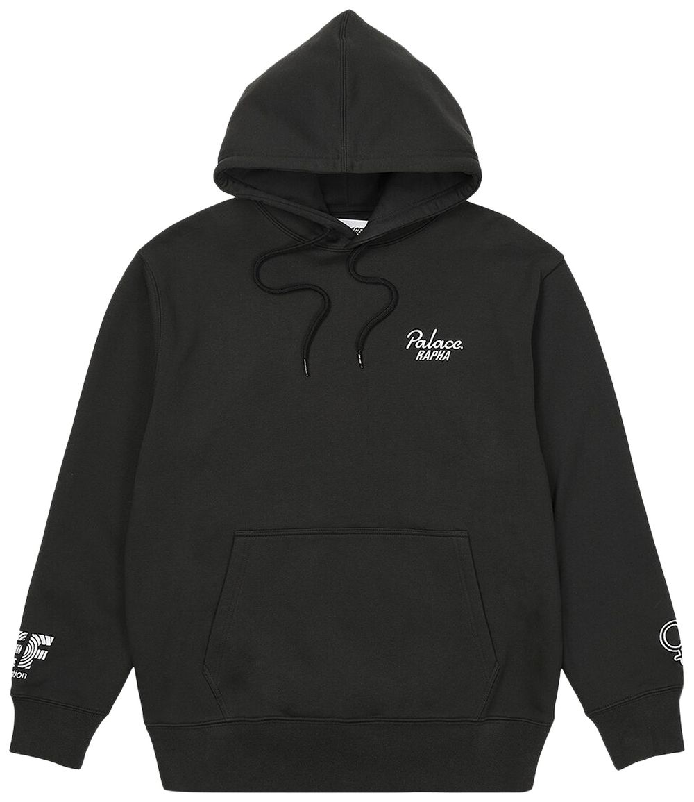 Buy Palace x Rapha EF Education First Hoodie 'Black' - ADR02XXBLK | GOAT