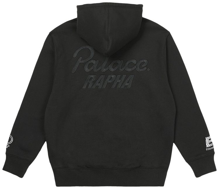 Buy Palace x Rapha EF Education First Hoodie 'Black' - ADR02XXBLK | GOAT