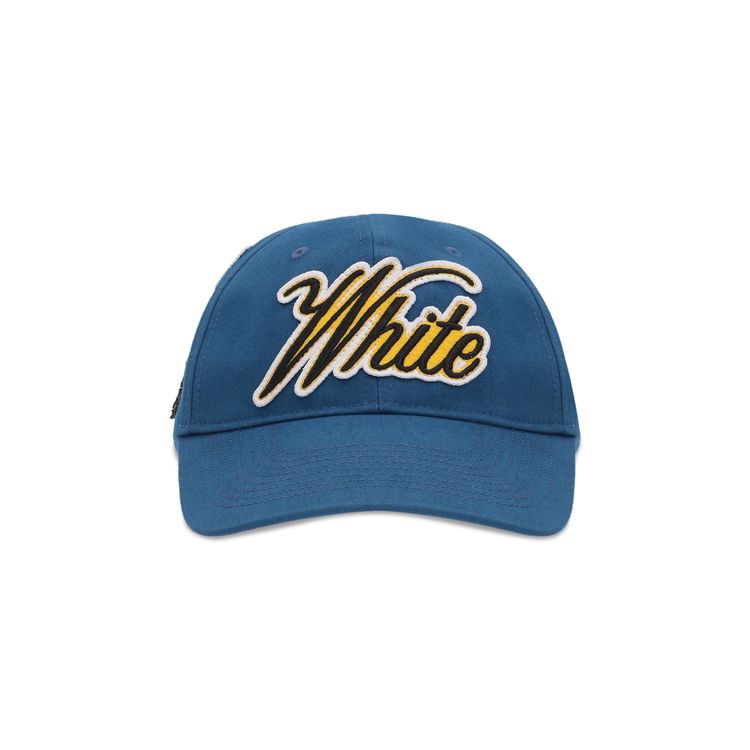 Buy Off-White World Varsity Baseball Cap 'Blue/Yellow ...