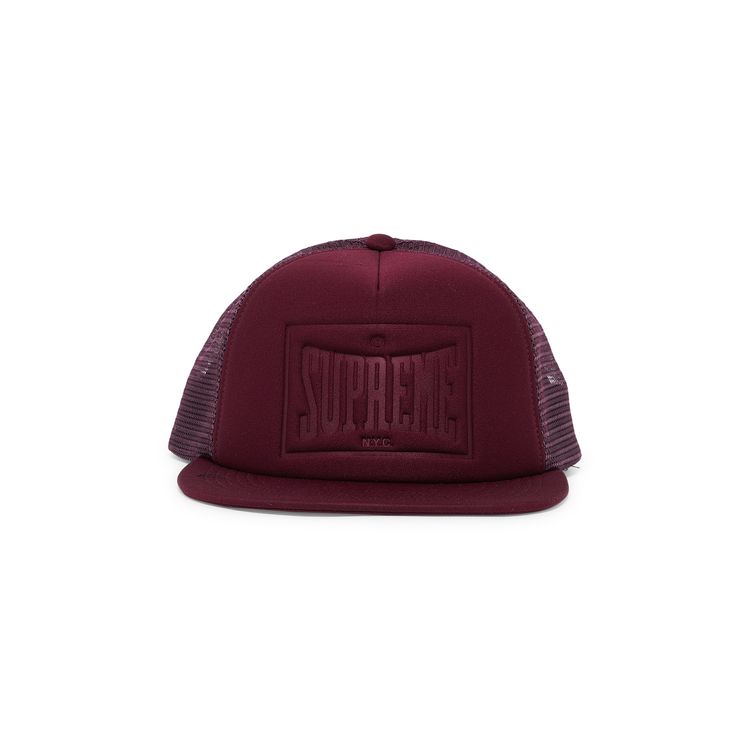 Buy Supreme Stamped Mesh Back 5-Panel 'Maroon' - SS23H15 MAROON | GOAT