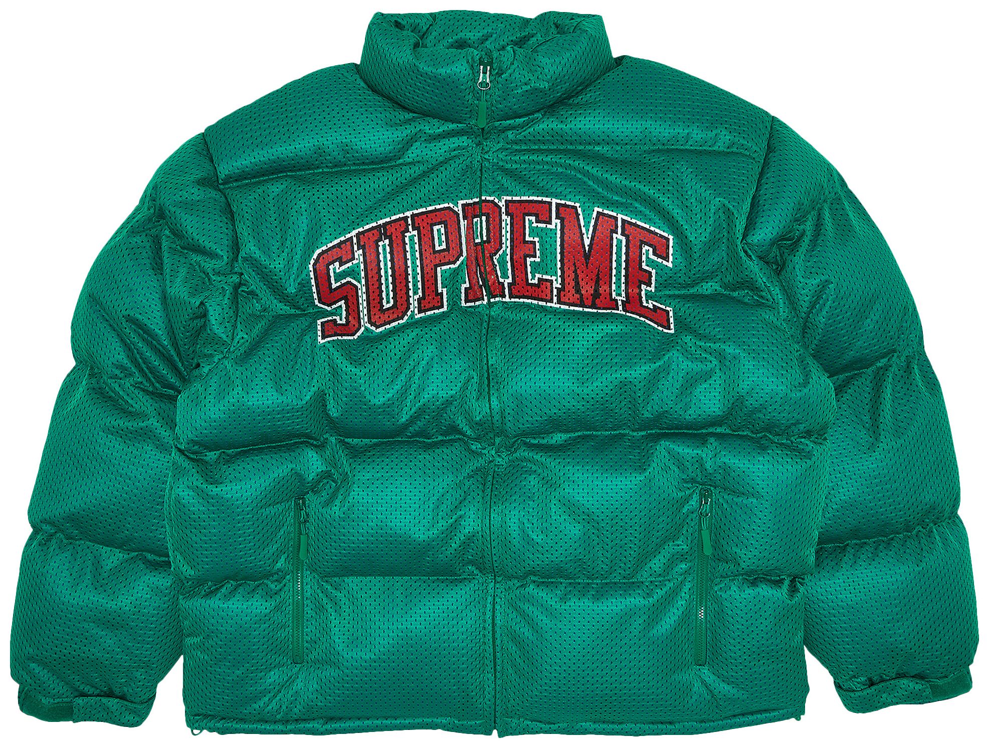 Buy Supreme Mesh Jersey Puffer Jacket 'Green' - SS23J28 GREEN | GOAT