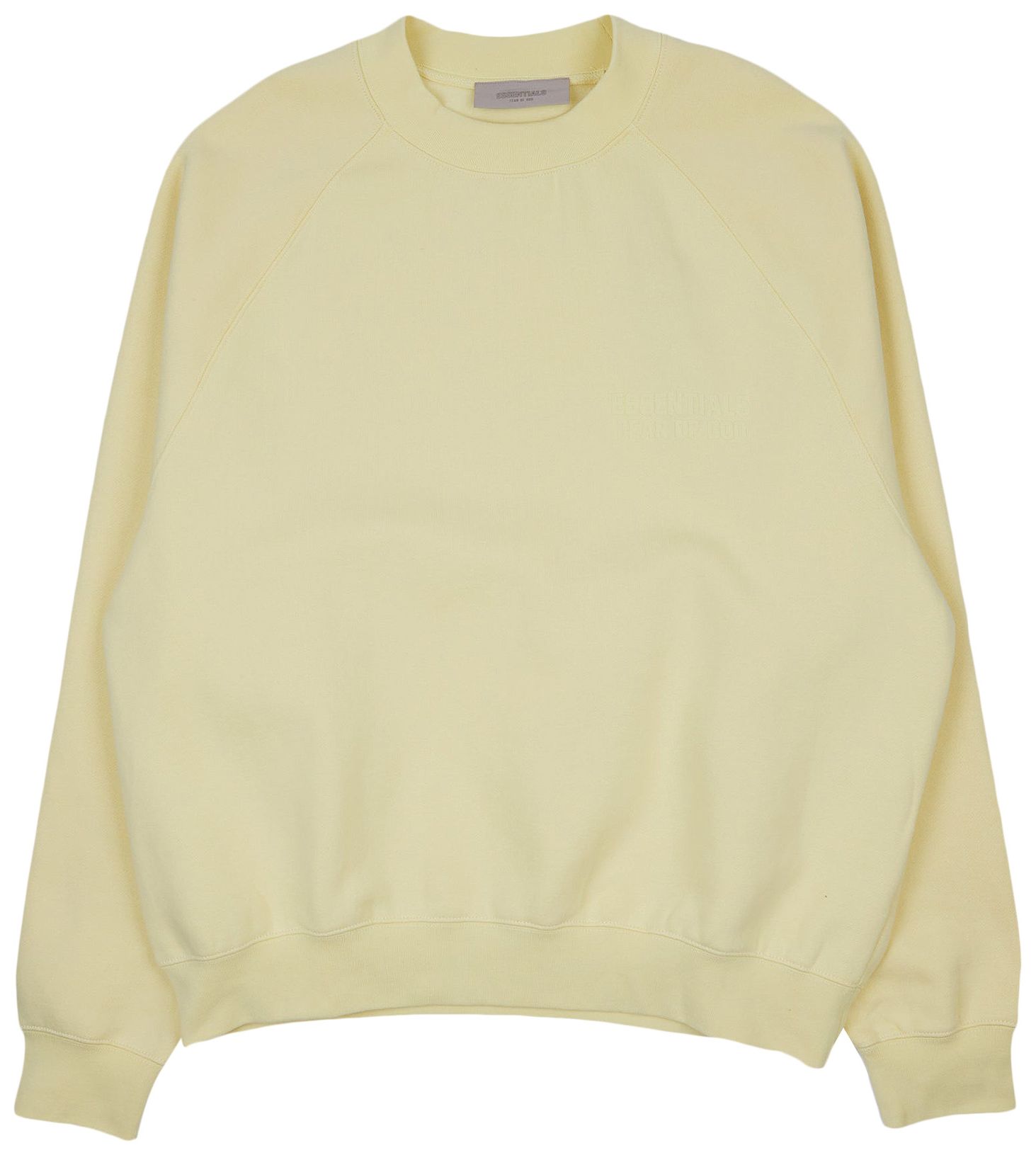 Buy Fear of God Essentials Crewneck 'Canary' - 192SU222046F | GOAT