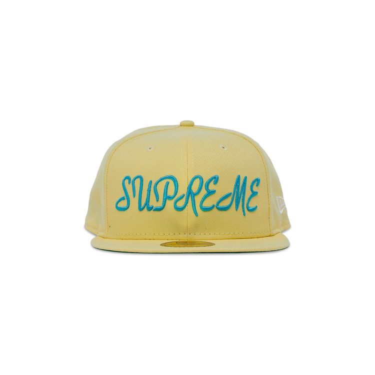 Buy Supreme Script New Era 'Pale Yellow' - SS23H35 PALE YELLOW | GOAT
