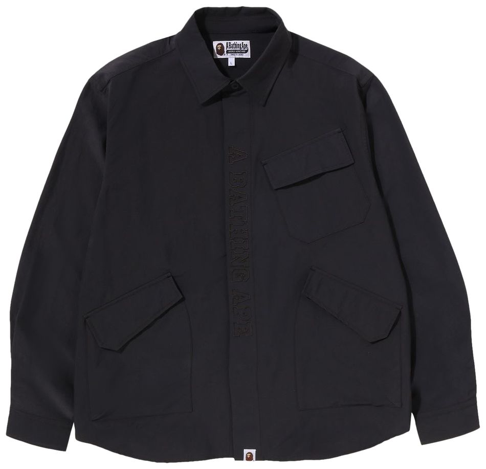 Buy BAPE Relaxed Fit Army Shirt 'Charcoal' - 1J30 131 007 CHARCOAL | GOAT