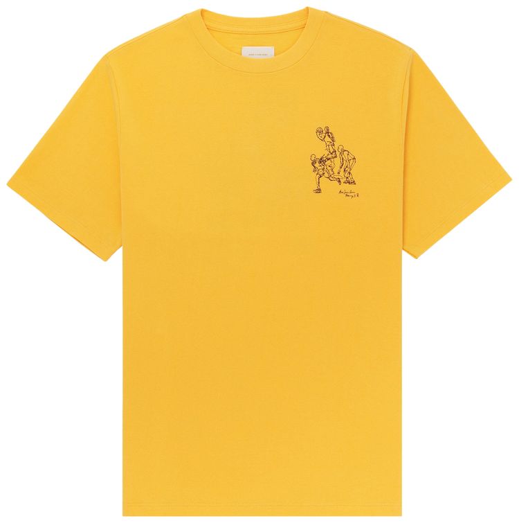 Buy Aimé Leon Dore Basketball Study Tee 'Daffodil' - SS23CT013 DAFF | GOAT