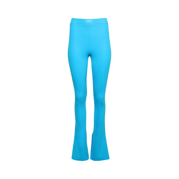 Buy Off-White Sleek Split Leggings 'Blue' - OWCD023S23JER0014900 | GOAT