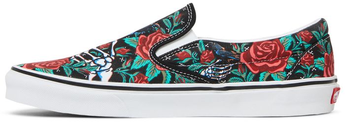 Buy Vans Classic Slip-On 'Rose Skulls' - VN0A7Q5D6BT | GOAT