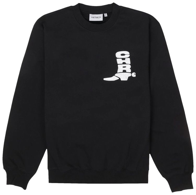 Buy Carhartt Wip Boot Sweatshirt Blackwax I031439 Blac Goat