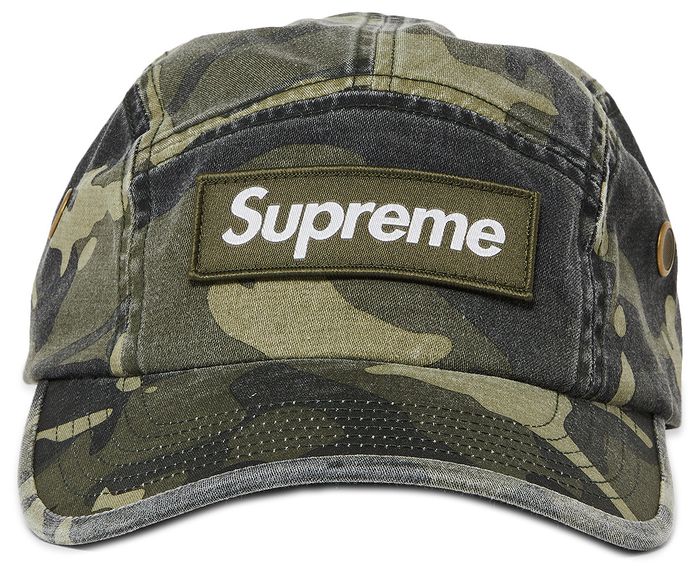 Buy Supreme Military Camp Cap 'Olive Camo' - SS23H77 OLIVE CAMO | GOAT