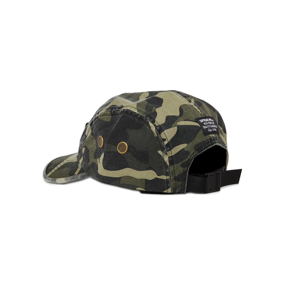Buy Supreme Military Camp Cap 'Olive Camo' - SS23H77 OLIVE CAMO | GOAT