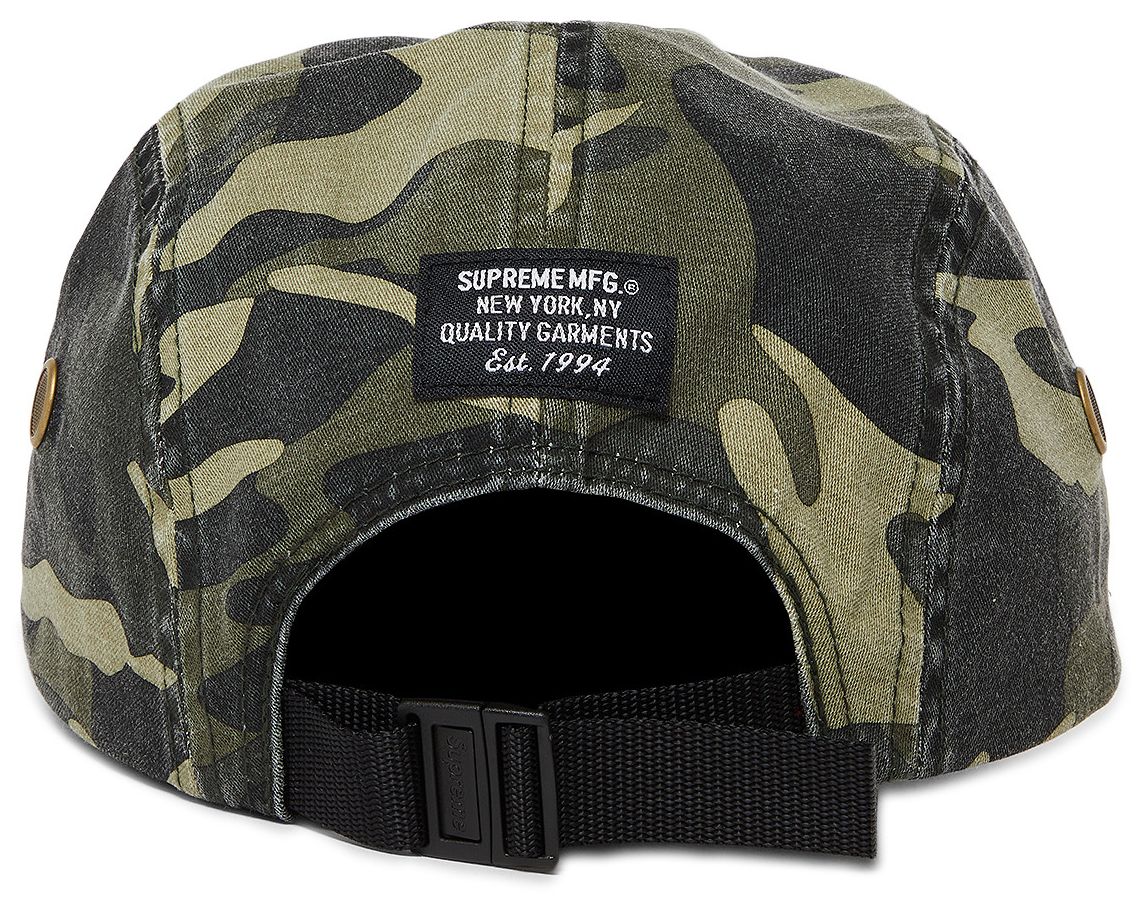 Buy Supreme Military Camp Cap 'Olive Camo' - SS23H77 OLIVE CAMO | GOAT