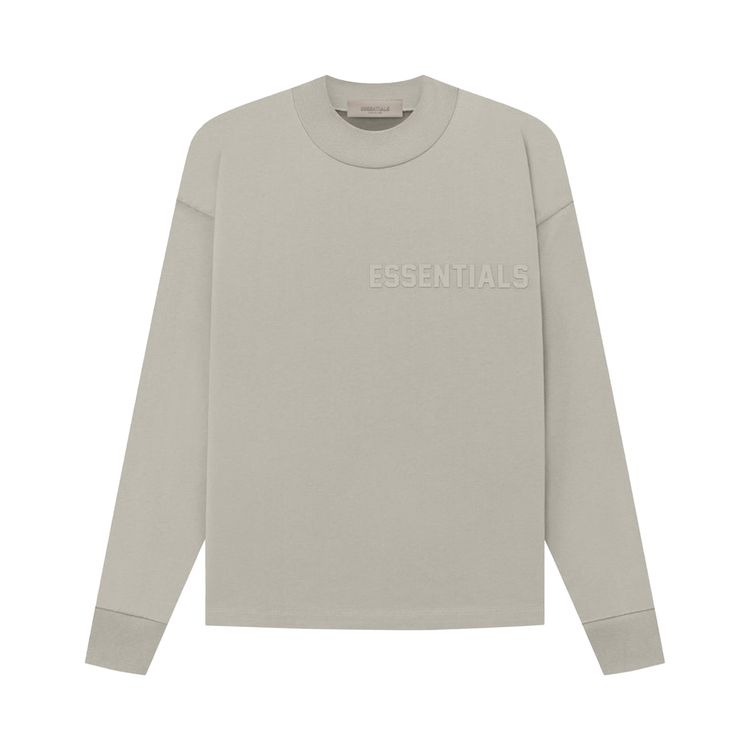 Buy Fear of God Essentials Long-Sleeve Tee 'Seal' - 125BT222013F | GOAT