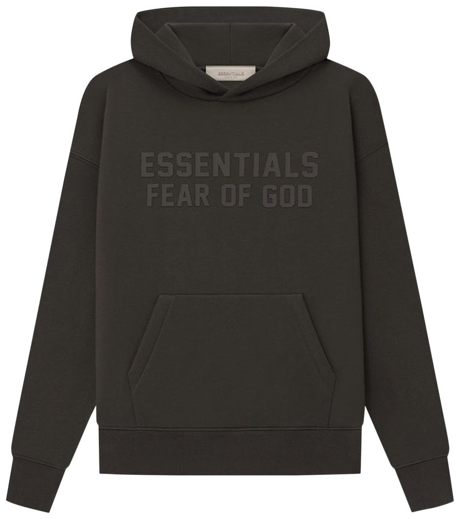 Buy Fear of God Essentials Kids Hoodie 'Off Black' - 785BT222040K | GOAT