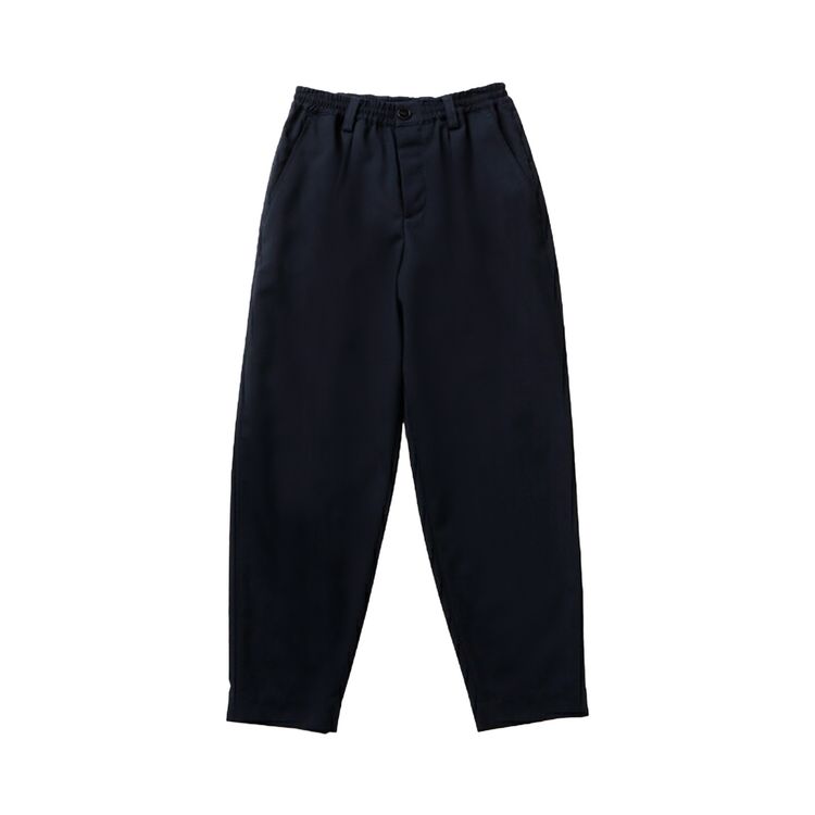 Buy Marni Tropical Wool Cropped Drawstring Pants 'Blublack ...