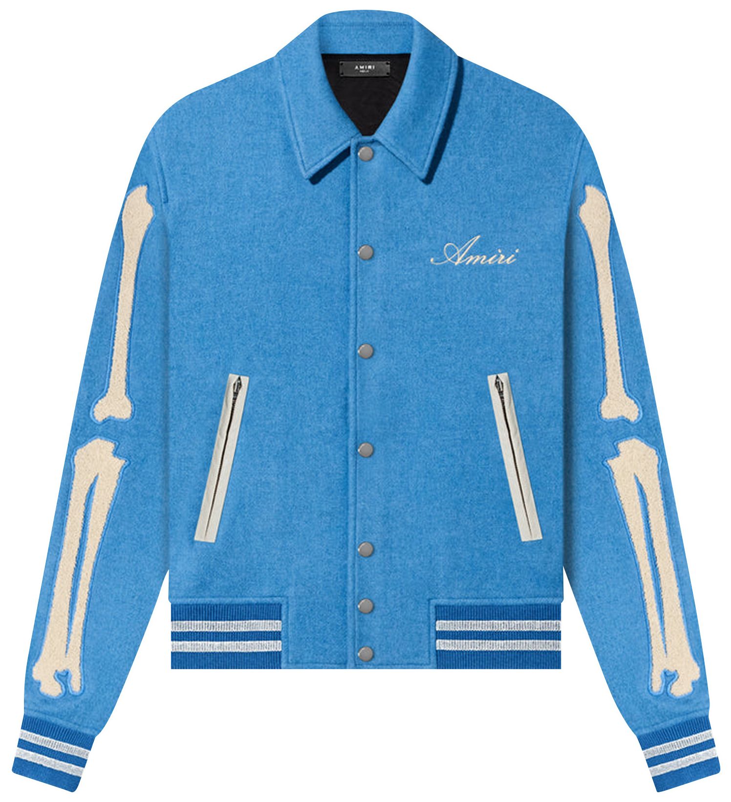 Buy Amiri Bones Varsity Jacket 'Varsity Blue' - PS23MOS002 463 VARS | GOAT