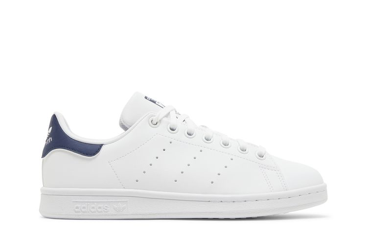 Buy adidas Stan Smith J 'White Dark Blue' - H68621 | GOAT