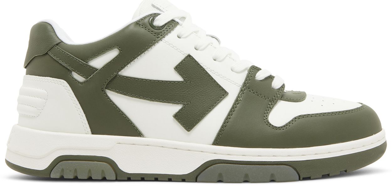 Buy Off-White Out of Office 'Khaki White' - OMIA189S23LEA001 5901 | GOAT