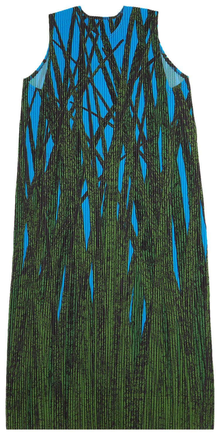 Buy Homme Plissé Issey Miyake Grass Fields Pleats Long Tunic 'Green ...