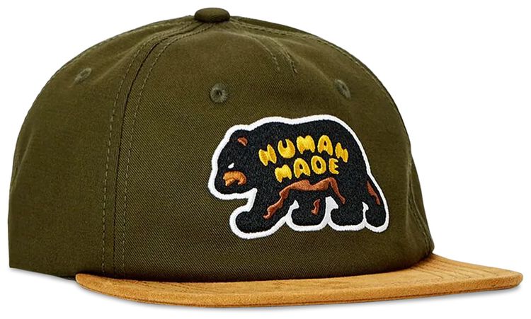 Buy Human Made 5 Panel Twill Cap #2 'Olive Drab' - HM25GD014 OLIV | GOAT