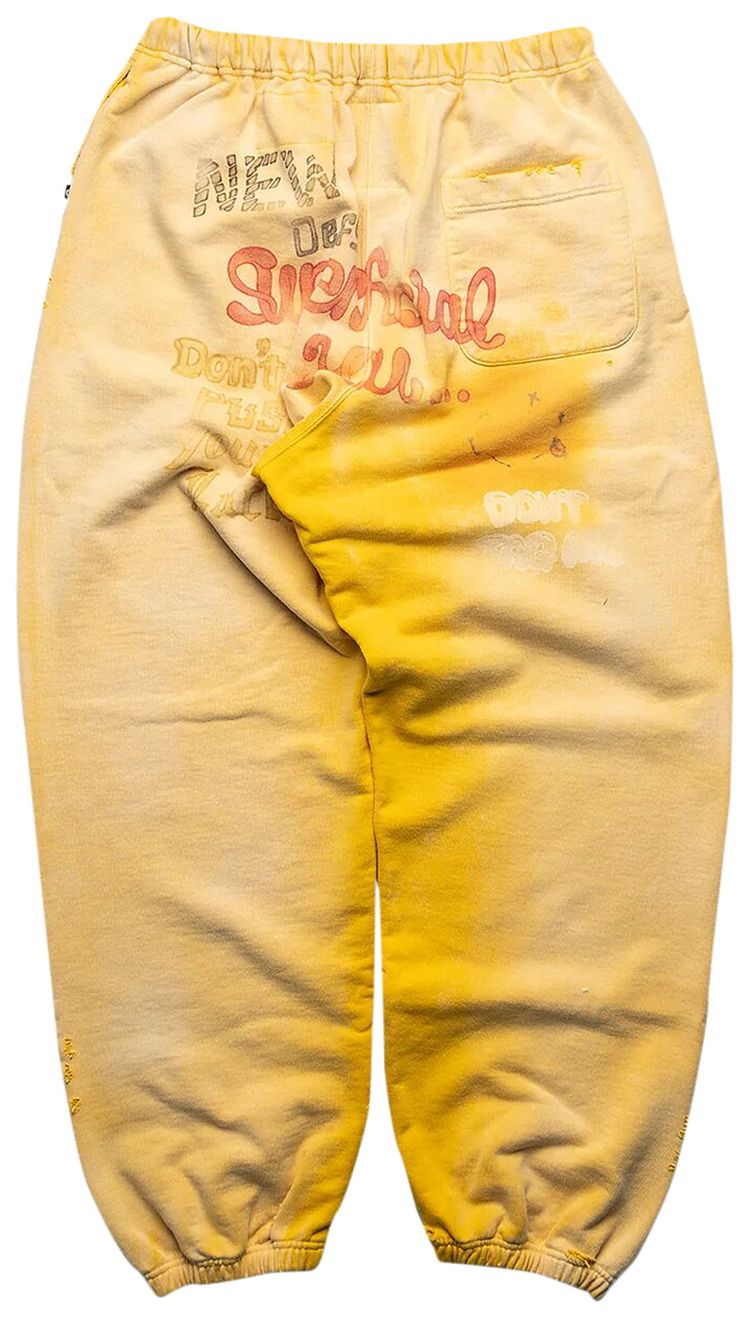 Buy Maison Mihara Yasuhiro Bleached Sweatpants Yellow A10pt573 Yell