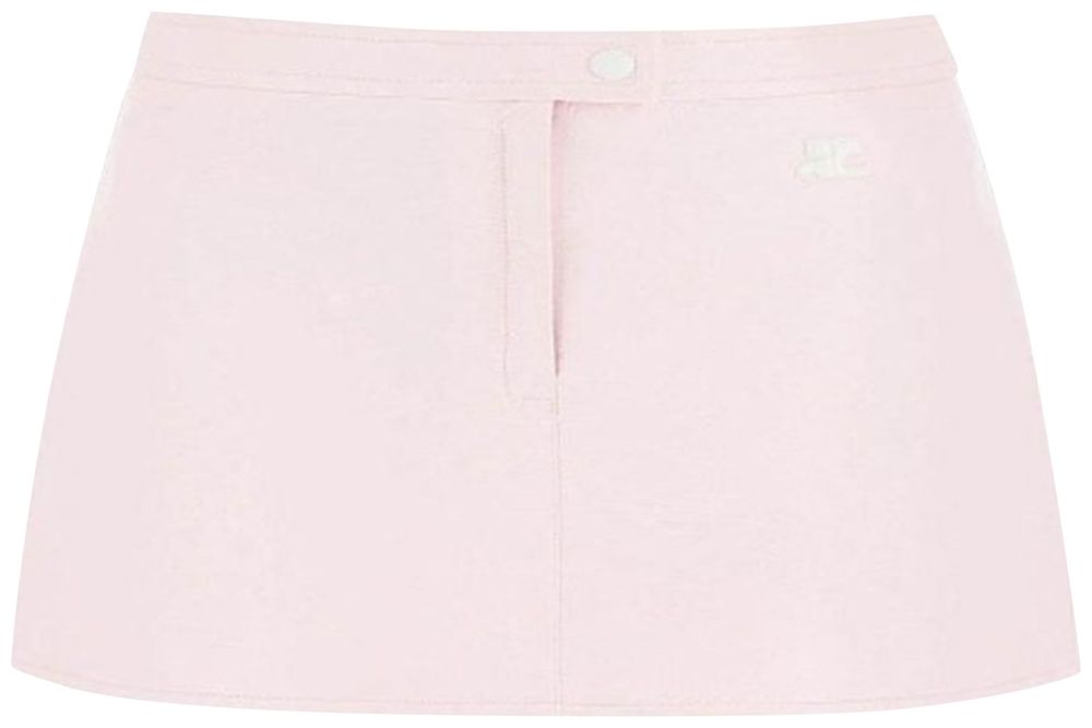Buy Courrèges Vinyl Mini Skirt 'Pale Pink' - PERCJU001VY0014 5009 | GOAT