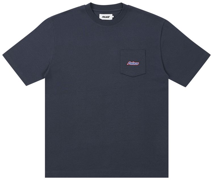 Buy Palace Embroidered Pocket T-Shirt 'Navy' - P24ES004 | GOAT