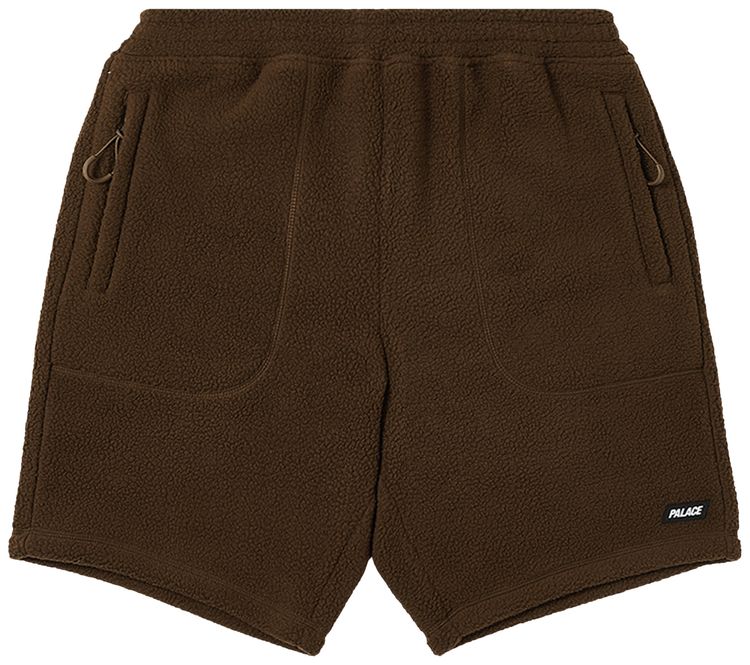 Buy Palace Peak Fleece Short 'Mocha' - P24ST013 | GOAT