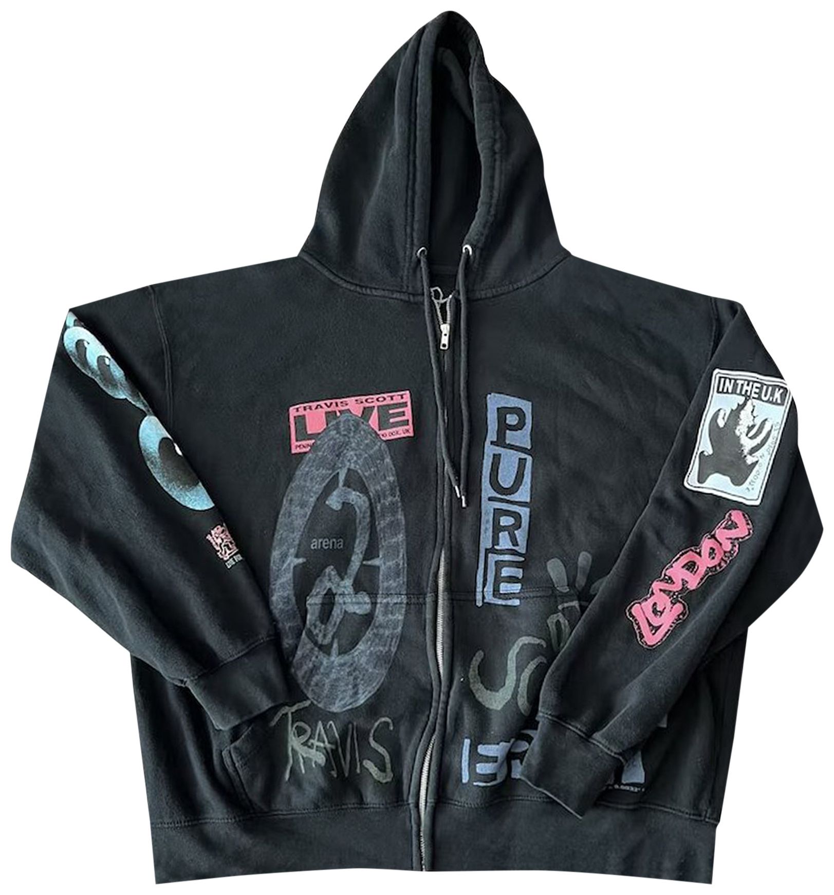 Buy Cactus Jack by Travis Scott O2 Live Full Zip Hoodie 'Black' - CJUK ...