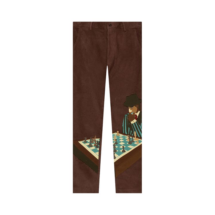 Buy KidSuper Chess Not Checkers Cord Pant 'Brown' - KSAW22 07 02 BROW ...