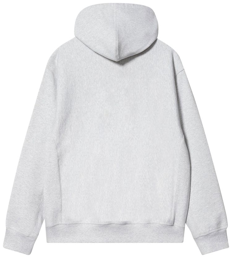 Buy Carhartt Wip Hooded American Script Sweatshirt Grey I028279
